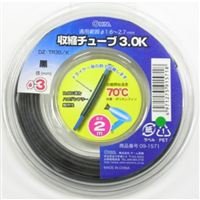 商品情報商品の説明ドライヤーなどの熱で収縮、電線の接続部分を絶縁・保護します。主な仕様 φ3mm適用範囲：φ1.6-2.7mm長さ：2m収縮開始温度：70度色：黒