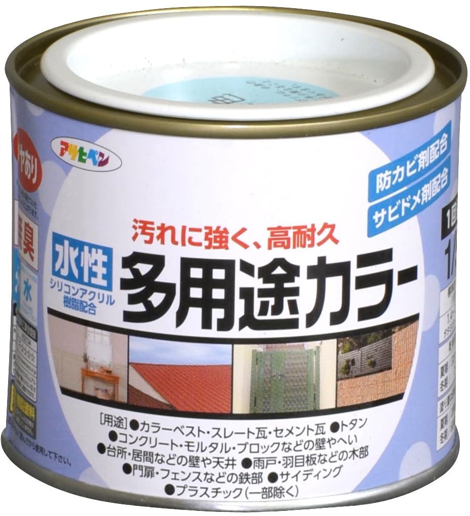 商品情報商品の説明光沢:ツヤあり/ツヤ消し 下処理方法:■土壁・砂壁・せんい壁などに塗るときは、アサヒペンカベ塗料用下塗り剤か水性シーラーで下塗りしてください。 ■旧塗膜を触って粉が手につく場合や、木質系及び無機セメント系のサイディング、コ...