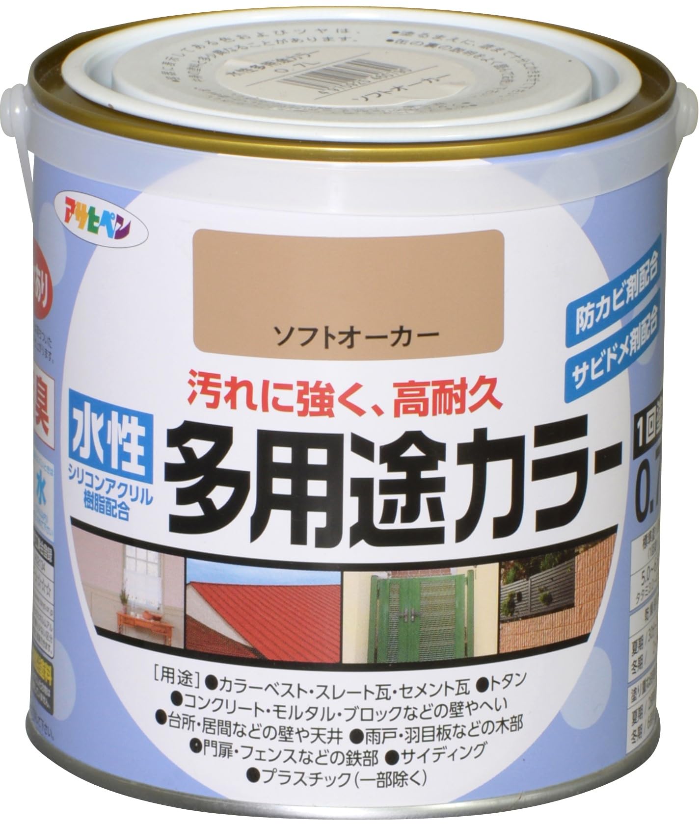 商品情報商品の説明光沢:ツヤあり/ツヤ消し 下処理方法:■土壁・砂壁・せんい壁などに塗るときは、アサヒペンカベ塗料用下塗り剤か水性シーラーで下塗りしてください。 ■旧塗膜を触って粉が手につく場合や、木質系及び無機セメント系のサイディング、コ...