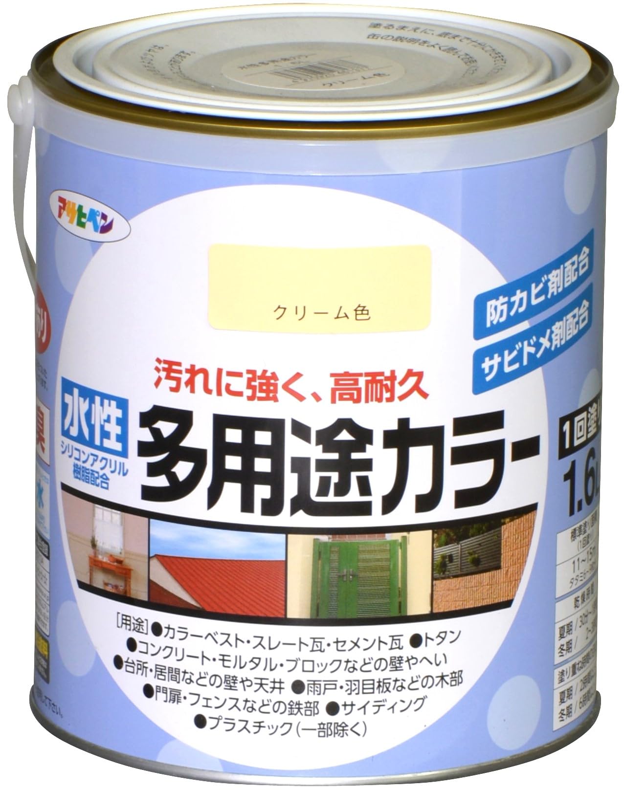 商品情報商品の説明光沢:ツヤあり/ツヤ消し 下処理方法:■土壁・砂壁・せんい壁などに塗るときは、アサヒペンカベ塗料用下塗り剤か水性シーラーで下塗りしてください。 ■旧塗膜を触って粉が手につく場合や、木質系及び無機セメント系のサイディング、コ...