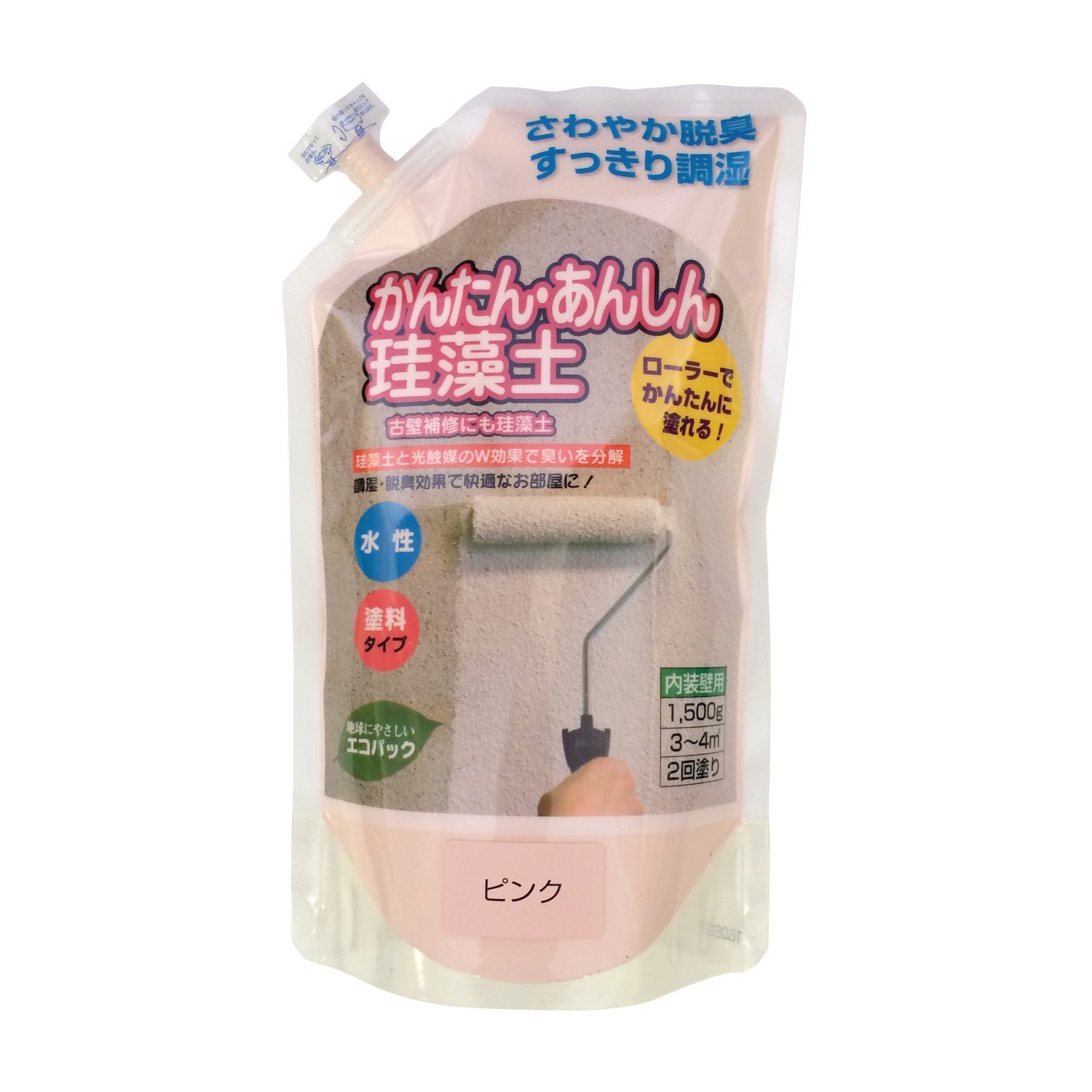 商品情報商品の説明天然の珪藻土を主成分とした、人にやさしい塗料タイプの水性壁材です。主な仕様 ●正味量: 1500gbr●塗面積 / 2回塗りで3~4平方メートルです。1回目が完全に乾いてから2回目を塗ってください。(下地の状態、塗り厚など...
