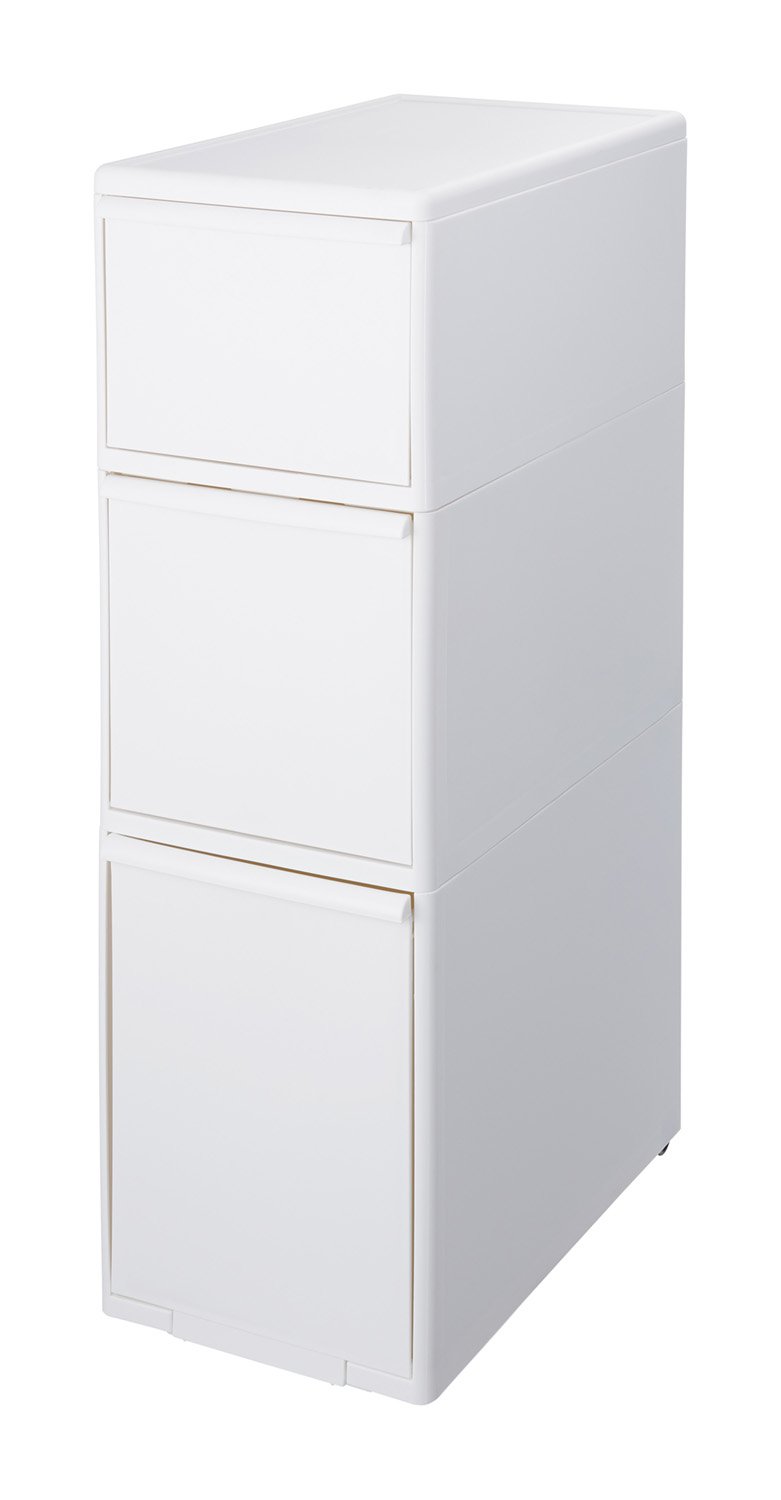 商品情報商品の説明商品紹介 幅25.5cmのスリムキッチンストッカー。 冷蔵庫とキッチンのすき間や横のデッドスペースを有効活用できます。奥行約46cmでたっぷり収納できます。キッチンはもちろん、サニタリーやリビングでも使えるスタイリッシュな...