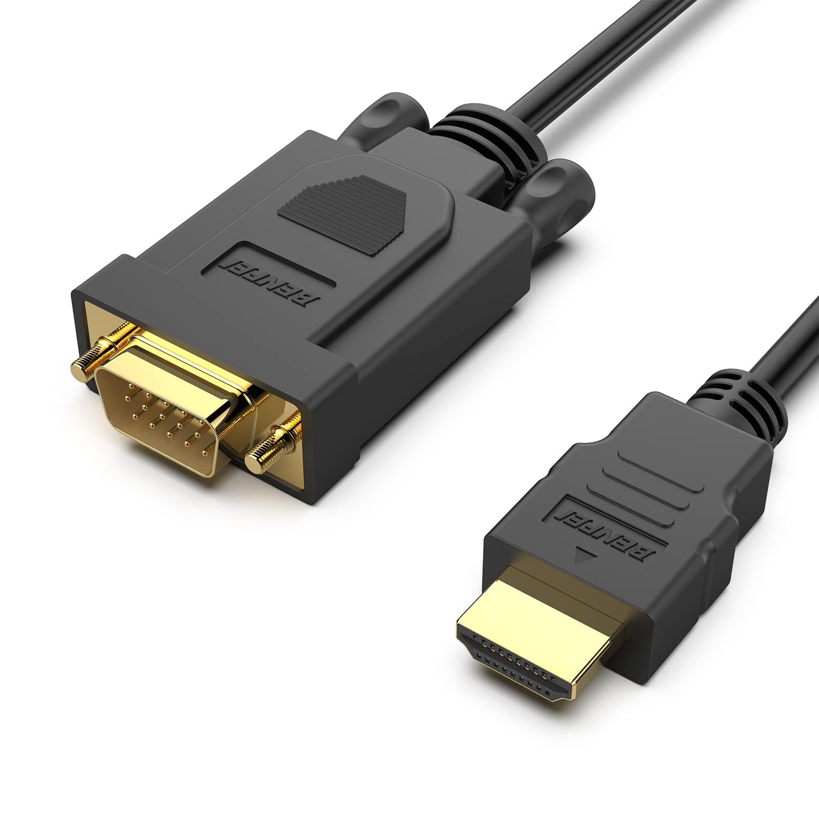 商品情報商品の説明主な仕様 【機能性】Benfei HDMI-VGAケーブルは、PC、またはHDMIポートを備えたその他のデバイスをモニター、プロジェクターなどVGAポートを備えたデバイスに接続します。ご注意：HDMI側から出力される映像を...