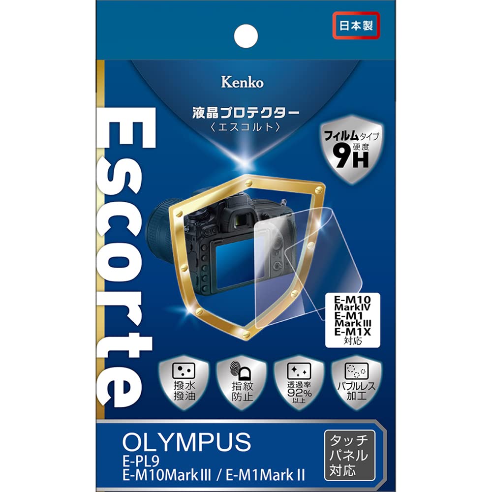 商品情報商品の説明商品紹介 デジタル一眼レフ、ミラーカメラなどに対応する、専用液晶保護フィルム「液晶プロテクター Escorte」です。液晶保護ガラスと同等の表面硬度9Hを実現。細かい傷がつきづらいので、長期間使用していても視認性が下がりま...