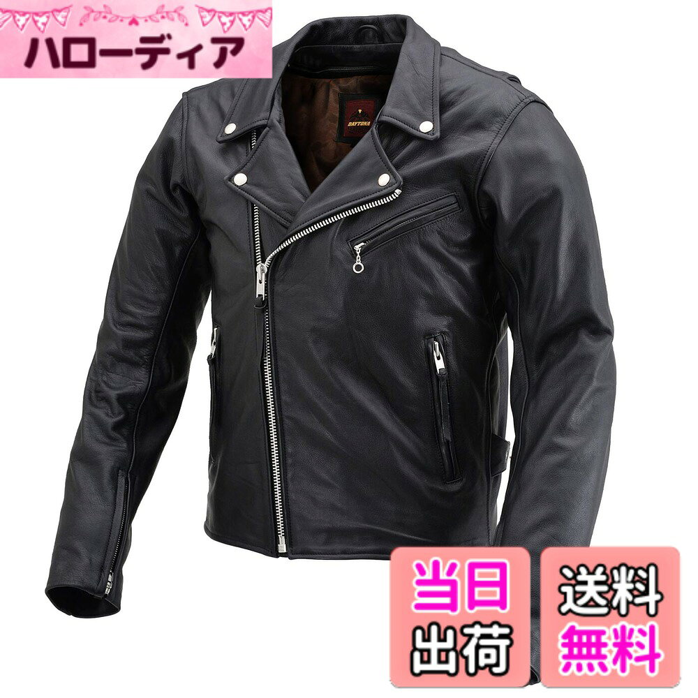 商品情報商品の説明革のスペシャリストが選び抜いた、しっとりとやわらかい牛革(COW)の傷の少ない部位を贅沢に使ったダブルライダース。 オーソドックスな外観とは裏腹に、前傾姿勢をとったとき最適になるパターンや、プロテクター用の内ポケット、表面...