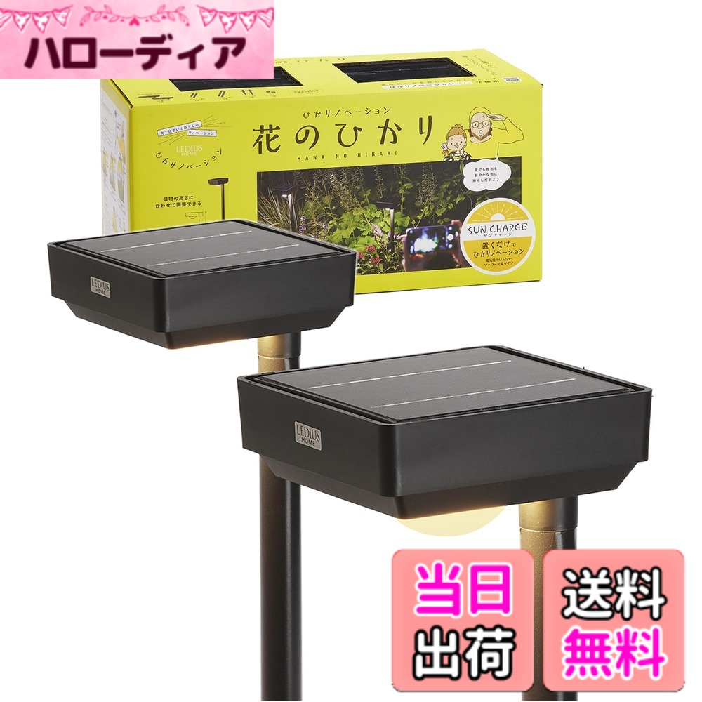 商品情報商品の説明タカショー ソーラーライト ひかりノベーション SC 花のひかり 2個セット (LGS-LH02P)：高演色Ra95 / 高さ調節可能 タカショーの「ひかりノベーション SUNCHARGE（サンチャージ）花のひかり」は、コ...