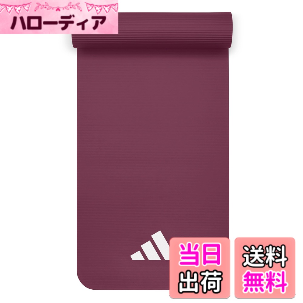 商品情報 商品の説明 アディダスフィットネスマットは滑らかな表面の質感とリブ加工を施した底面でソフトなクッション性を実現したこのマットは滑りにくく安定性がありますので、エクササイズに集中することができます。高品質NBR素材でデザインされたフ...