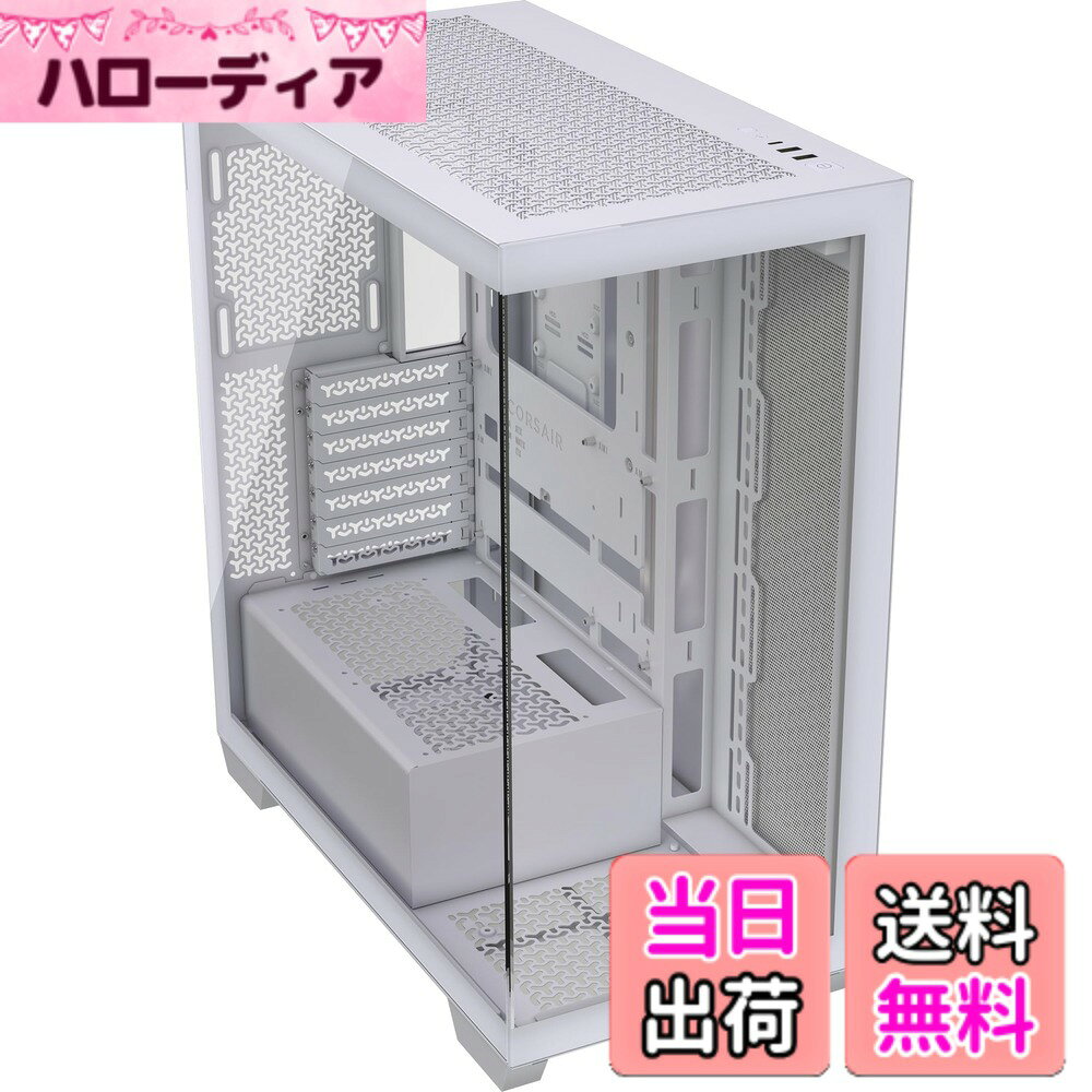 商品情報商品の説明CORSAIR 3500X Tempered Glass ミドルタワーPCケースは見た目と性能にこだわったPCを組み立てられるPCケースです。内部のパーツがよく見えるようフロントとサイドに強化ガラス製パネルを採用。背面コネ...