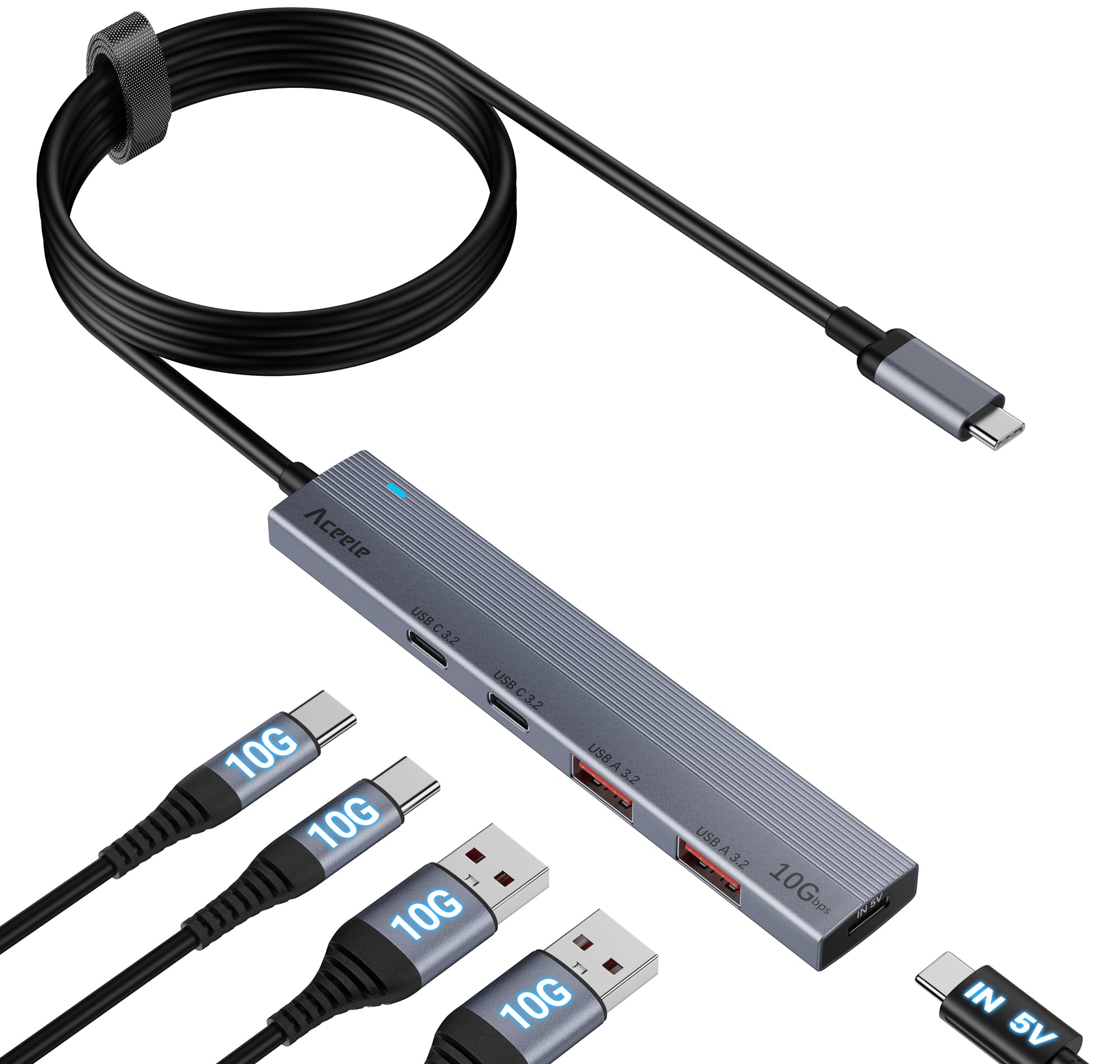 商品情報商品の説明主な仕様 【10Gbps 高速データ転送ポート】このusbハブは、4つのデータポートと1つの充電ポートを備えています。従来の3.0usbポートをアップグレードして、3.2 usb ポートに変更しました。4つのデータポートは...