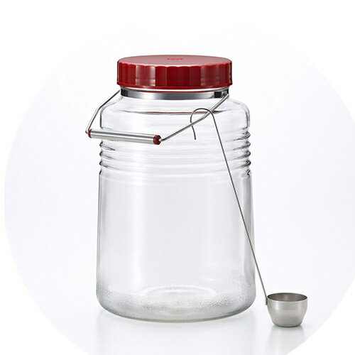 赤いフタがトレードマークのアデリアの梅びん、懐かしい昭和の雰囲気で復刻 本体サイズ（約）口径112×最大径171×高さ269mm