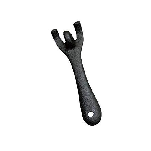 ステーキ皿用のハンドルです。 ■重量：約120g ■材質：本体/鋳鉄 木台/天然木