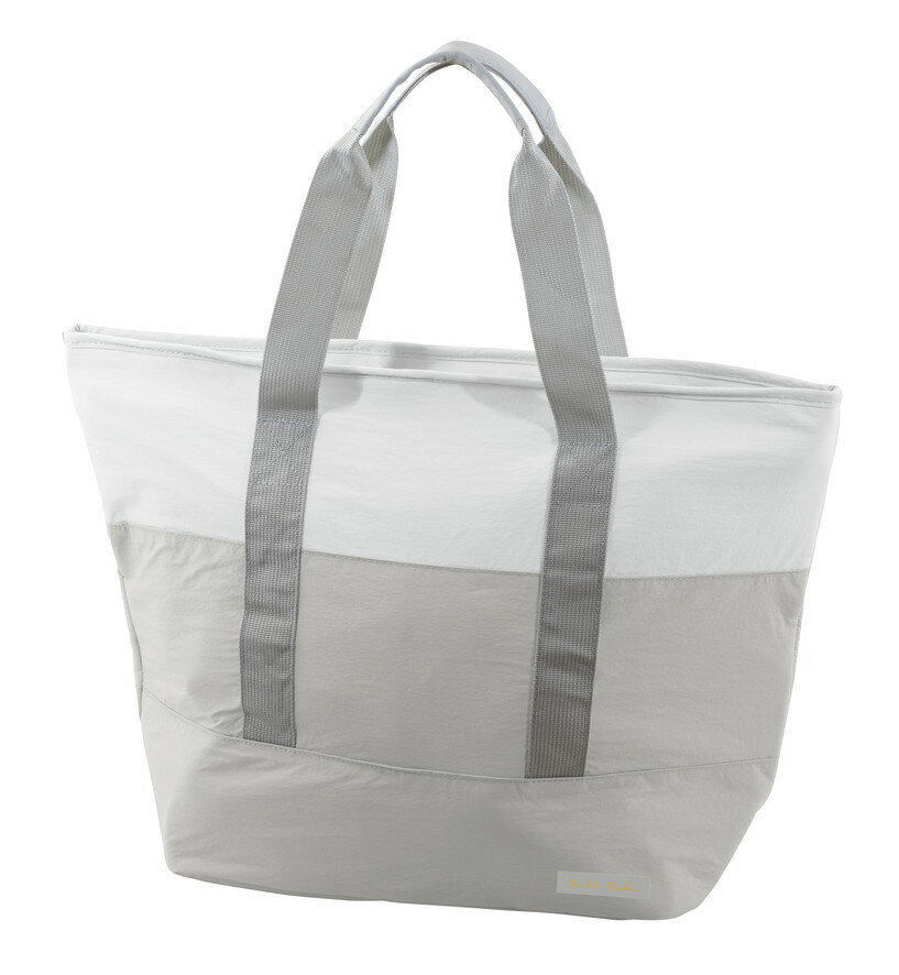 ■さわり心地が良く、飽きのこないシンプルデザイン ●サイズ：持ち手含まず490×190×320mm ●マチ：320×190mm ●重量：190g ●材質：ナイロン・アルミフィルム・ポリエステル・ウレタン ●原産国：中国