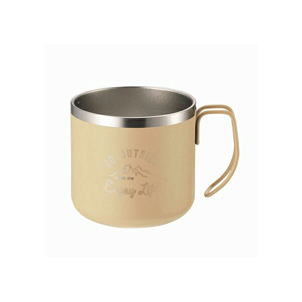 真空断熱のステンレス製マグカップ 実容量：350ml