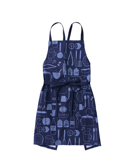 ■しっかり結べる前結びタイプ しっかり固定できる前紐タイプで、安定した着心地のエプロン。 フリーサイズで体型を気にせず着ていただけます。 ■調節可能なしっかり肩ひも 無駄のないすっきりとした肩ひも。 肩ひも部分は後ろについているボタンで二段...