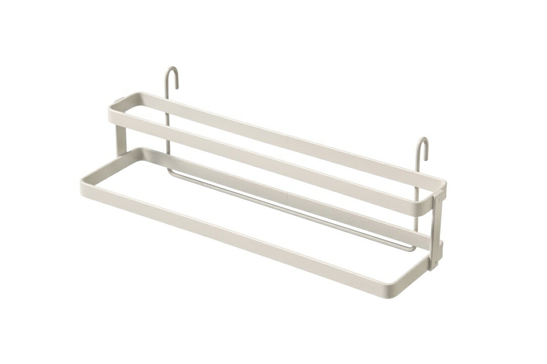 二段になっており、ふきんや袋を掛けられます 同シリーズ商品と組み合わせて使える兼用パーツです ●サイズ：約W235×D74×H76mm ●重量：約200g ●材質：本体/鉄、表面加工/亜鉛メッキ・粉体塗装 ●産国：中国