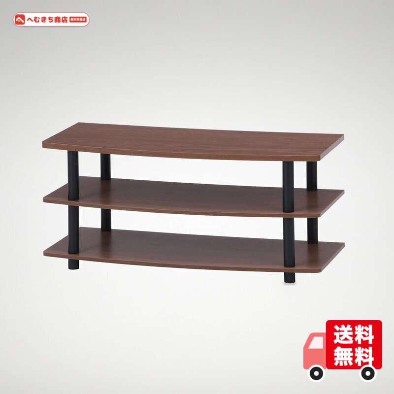見た目も配線もスッキリ! ロータイプのテレビ台 サイズ:幅90×奥行40×高さ40.5cm 本体重量:10kg 素材・材質:プリント紙化粧パーティクルボード・プラスチック 原産国:マレーシア お客様組立品