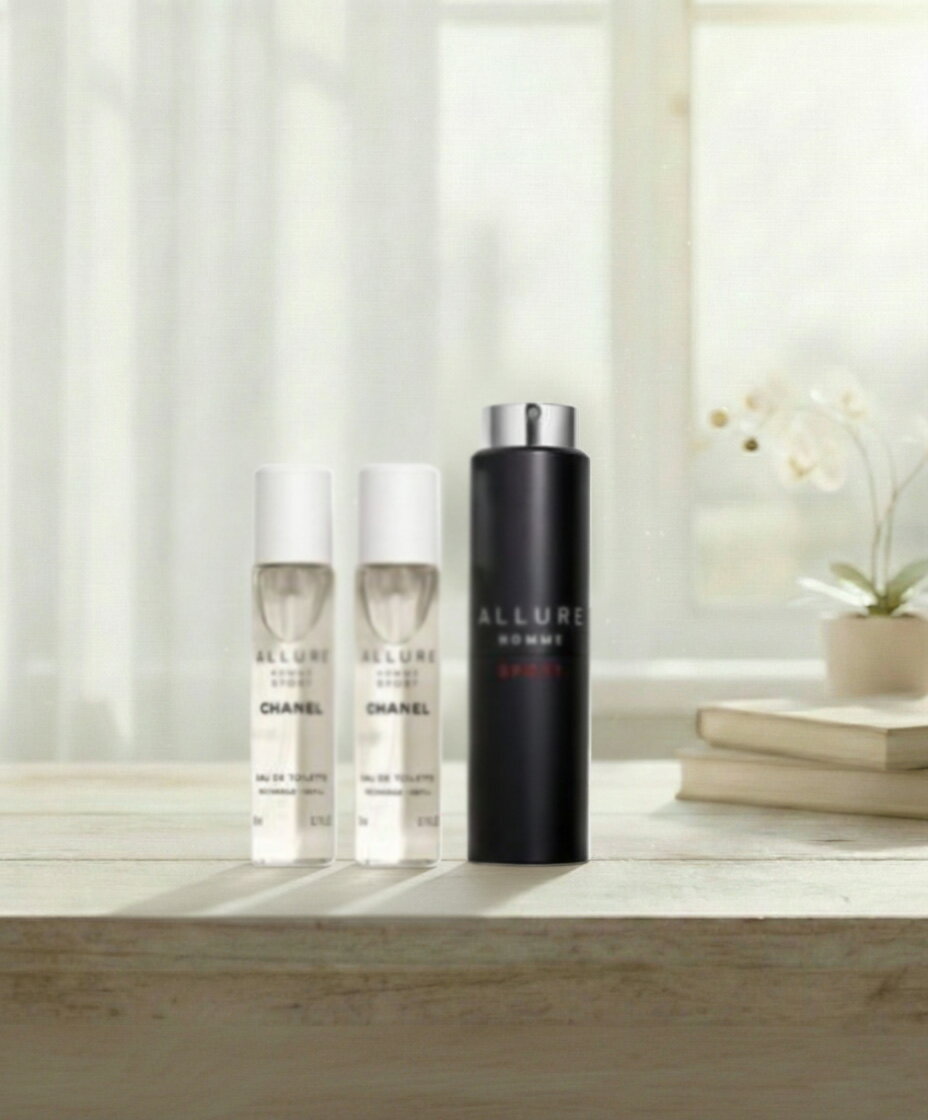 商品詳細 ブランド名CHANEL（CHANEL） 商品名アリュール　オム　スポーツ　スポーツスプレイ 内容量オードトワレ／本品：20mL＋リフィル20mL×2本リフィル：20mL×3本 商品説明スポーティーでカジュアルなスタイルの魅力に満ち...