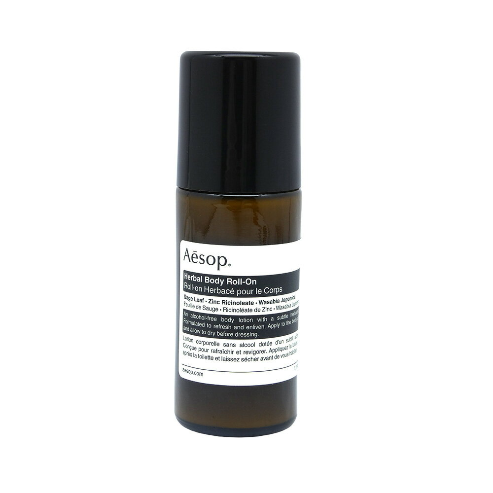ブランド名：Aesop商品名：イソップ　ハーバル　ボディ　ロールオン内容量：50mL／ボディ用乳液商品説明：イソップ ハーバル ボディスプレー のロールオンタイプ。アルコールフリー。慎重に選ばれたエッセンシャルオイルがブレンドされた、魅力的...