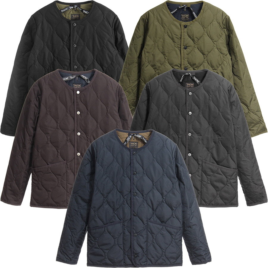 タイオン Taion 正規販売店 メーカー品番：Taion-104B2ML-1 素材：表地 ポリエステル100% ／裏地 ポリエステル100% ／パイピング 綿100%／中わた ダウン95% フェザー5% 外側仕様：パッチポケット2 原産国...