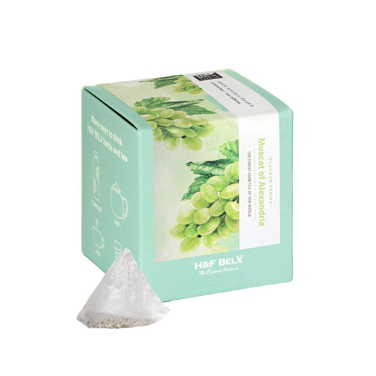 芳醇な香りは、グリーンルイボスティーの爽やかな風味と相性抜群。 アイスティーにもピッタリです。 葡萄の女王マスカット・オブ・アレキサンドリアをイメージ マスカットの上品で爽やかな甘い香りに癒されます。 ベースに使用している、グリーンルイボス...