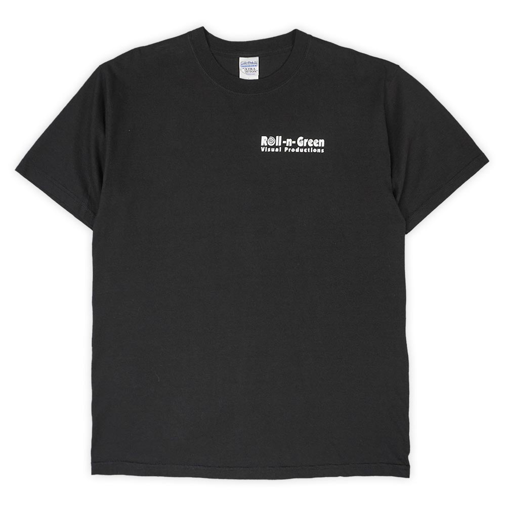 製造年代2000年代商品名Visual Productions Roll-n-Green 00s 両面プリントTシャツ GILDAN ギルダン アーチタグ USA ヴィンテージ アメリカ 古着 メンズ Tシャツ カットソー ブラック 黒 L...