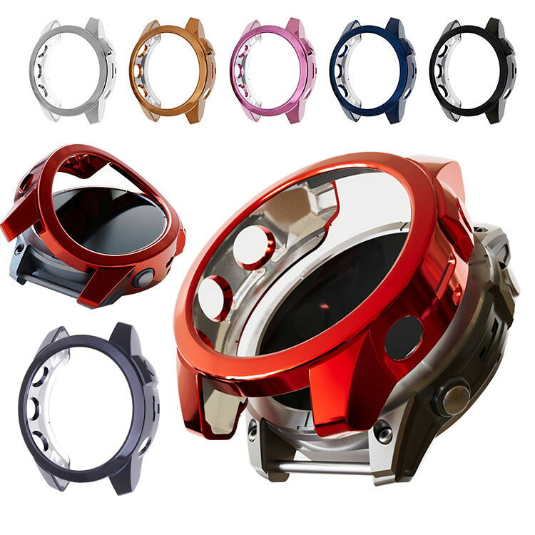garmin fenix 7s fenix 7x ケース カバー メッキ 保護ケース ソフト tpu プロテクター 耐衝撃 ソフトケース ガーミン対応機種garmin fenix 7sgarmin fenix 7x sapphire dua...