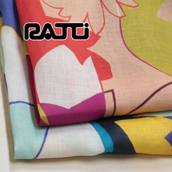 ratti (ラッティ) 1945年 アントニオ・ラッティによって設立された、「ratti (ラッティ)」。 美しいシルクプリントが有名ですが、世界のあらゆるトップブランドに服地を提供する一方、ウールやコットン、リネンなどの天然素材を中心に...