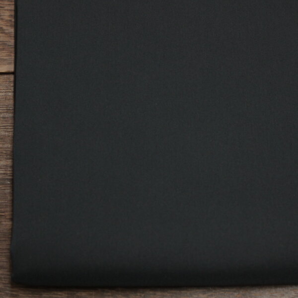 高品質な綿80番手双糸にタクテル・ライクラをミックスすることで、優れた 速乾性と高密度のキックバックを実現した機能性生地：レーザーブロード。 80/2コンパクトコットンナイロン レーザーブロード スーパーストレッチ 墨黒 "LAZER BR...