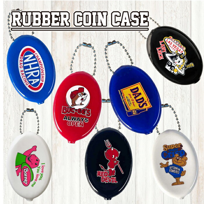 【ラバーコインケース】 両端を軽く握ると簡単にコインが出し入れ出来る優れもの。 手の平に収まるコンパクトサイズなので、コンビニや自販機など、 ちょっとの小銭を持って買い物に行くのに便利で、手のひらにスッポリ収まる大きさ！ 水にも強く、タフで...