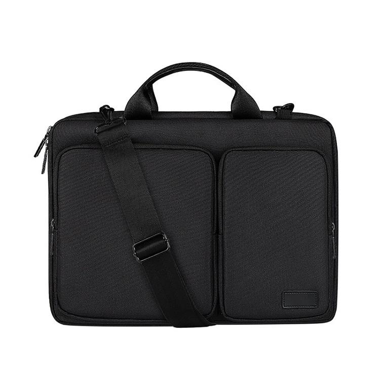 ■品名：メンズパソコンバッグ ■素材（外側）：ポリエステル ■素材（内側）：綿フランネル　 ■カラー：全3色 ■サイズ：13.3インチ-15.6インチ ■重さ(約）：400g-475g treflestoreの検索ワード： ビジネスバッグ ...