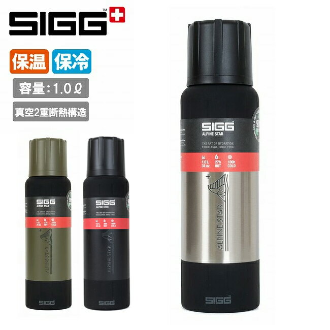 メーカー希望小売価格はメーカーカタログに基づいて掲載していますSpec ブランド名 SIGG シグ 商品名 アルパインスター 1.0L メーカー型番 50474/50477/50480 サイズ Φ8.5×30.7cm※メーカーサイズ参照 カ...