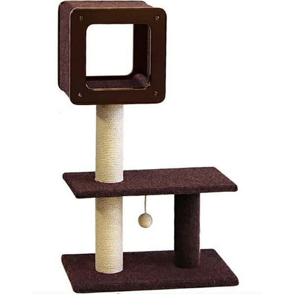 2段で高さ約90cmのスタンダードサイズで多頭でも可能なスクラッチ。・BOXの中に入ってゆったり落ち着けます。上にのることで見晴らし台としても使えます。・爪をみがいたあとゴミが出にくい縄の爪みがき柱と、爪にやさしいカーペットの爪みがき柱の2...