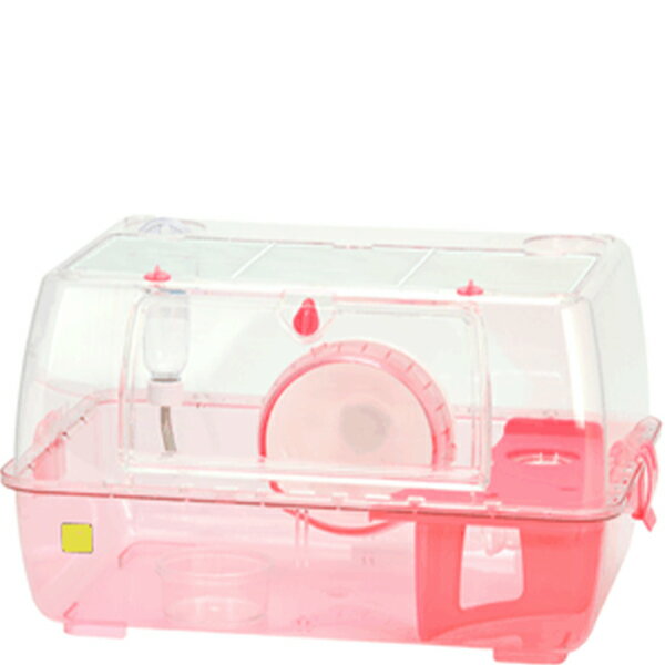 広々とした空間に快適な仕掛けがいっぱい！簡単に組み立てられ、ハムスター飼育に欠かせない、用品も付属している飼育キットです。 【 カラー 】 ピンク 【 サイズ 】 W47×D32×H27.5cm 【 付属品 】 ・サイレントホイール（直径1...