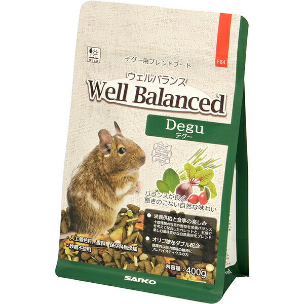 デグー本来の食性とペットとしての食育や偏食予防の観点からメインペレットを十数種類の牧草や野草を主な原料とし、野生下に比べ運動量の少ない飼育下での栄養供給を考えて穀物類を抑えた配合をしております。 【 原材料 】 メインペレット※（チモシー、...