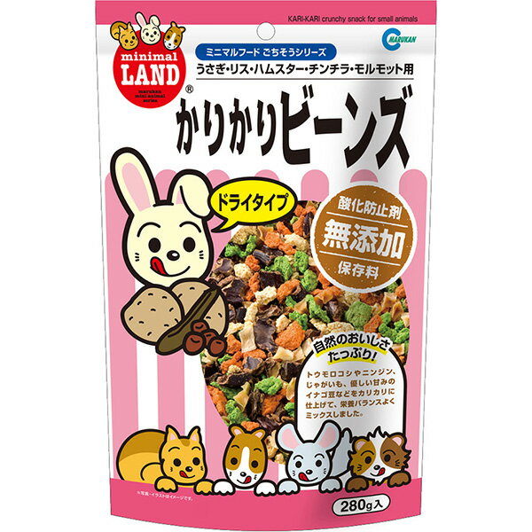 小麦、トウモロコシなどの穀物とジャガイモをカリカリに仕上げ、甘いイナゴ豆も入った栄養バランスのとれたフードです。 【 メーカー名 】 マルカン 【 JANコード 】 4906456557203 [rb-o]