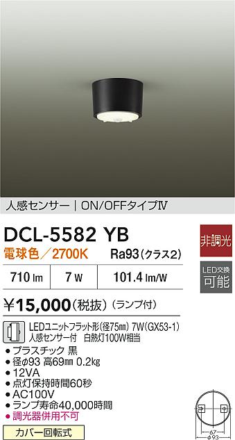 人感センサー付シーリングLEDユニットフラット形（径75mm） 7W（GX53-1）人感センサー付 電球色／2700Kカバー回転式プラスチック 黒●点灯保持時間60秒●AC100V●ランプ寿命40,000時間●調光器併用不可●12VA●定格...