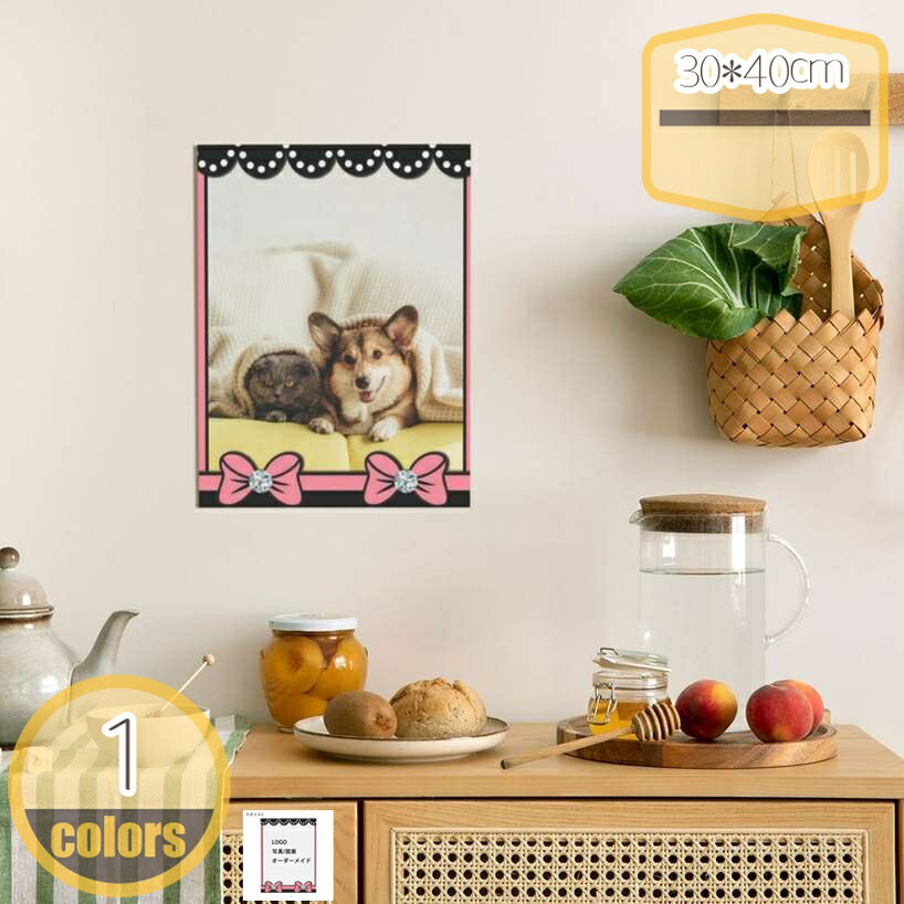 メイン素材：化繊【カスタム写真の要件】高解像度の画像をアップロードしてください。写真の鮮明さが装飾画の鮮明度を決定します。不鮮明な写真は装飾画の効果に影響を与える可能性があります。お客様からの写真を受け取りしだい、写真のサイズに合わせて写真...