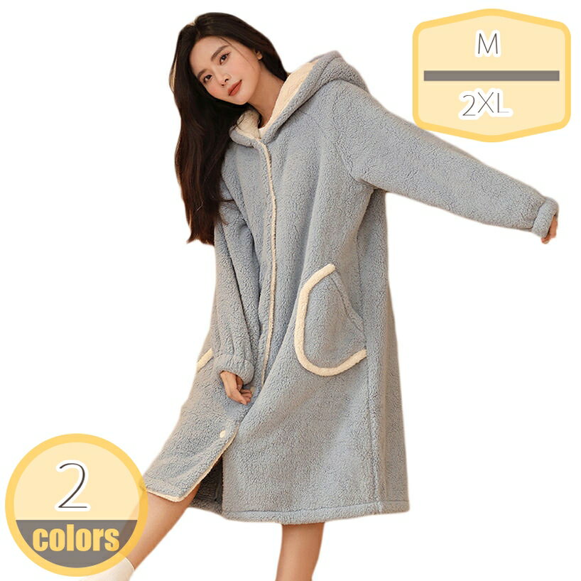 表地：コーラルフリースメイン素材：コーラルフリース★【サイズ】M着丈：104cm肩幅：42cmバスト：118cm袖丈：68cm L着丈：107m肩幅：43cmバスト：122cm袖丈：70cm XL着丈：110cm肩幅：44cmバスト：126...