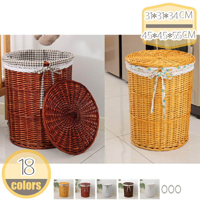 メイン素材：つる■商品サイズ：横幅30×奥行き20×高さ16cm「1個入り」。 横幅40×奥行き30×高さ26cm「1個入り」。 横幅50×奥行き40×高さ35cm「1個入り」。【日本風雰囲気】ラタンで作ったかごは、素材本来の色がナチュラル...