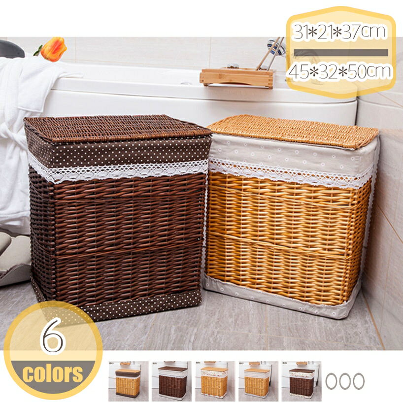 メイン素材：つる■商品サイズ：奥行き×横幅×高さcm「1個入り」。【日本風雰囲気】ラタンで作ったかごは、素材本来の色がナチュラル雰囲気を引き出します。シンプルなデザイン、丁寧な織り目、オシャレな色変化が和洋問わず大人気です。古典風や現代風、...