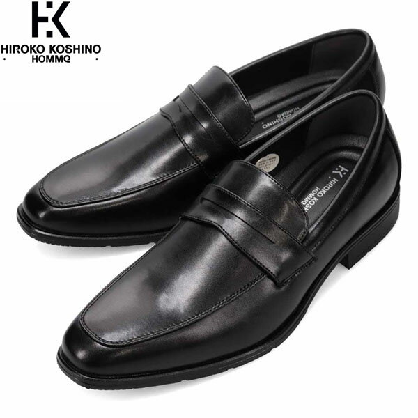 HIROKO KOSHINO HOMME メンズ コインローファー HR7005シンプルなデザイン、リーズナブルな価格など汎用性の高いシンプルなドレスシリーズ。クッション感も良く履き心地の良いアイテムです。商品詳細性別： 紳士アッパー材料：...