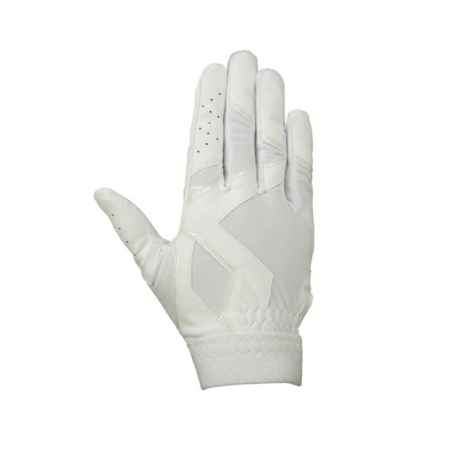 守備手袋に最も大事な『3つの～そう』をすべて再現した、まず手に取って欲しい1枚! ■カラー：10(ホワイト×ホワイト) ■サイズ：JM(18～19cm)/JL(20～21cm) ■素材： 平側素材/合成皮革 甲側素材/合成皮革、合成繊維 ■...