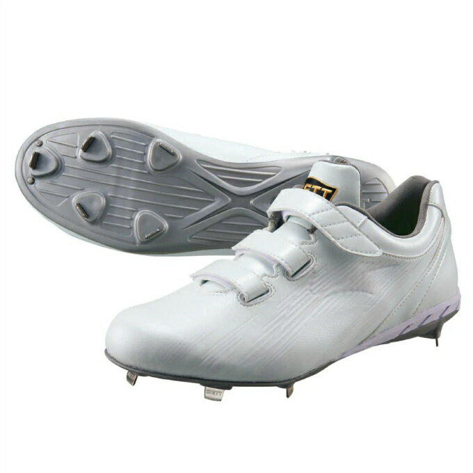 新開発3Eαラストを採用したシューズフォルムとフィット感がある3本ベルト式埋込みスパイクネオステイタスWMB。3Eαラストの特性はつま先甲部を低設定することでフット感を向上させ、ボールガウス部を広く設計する事でワイド感を体感出来る。中足部か...