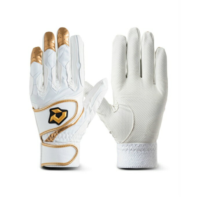 すべらない手袋がバージョンアップ。ヒラ側表裏両面に滑りにくい素材を採用しグリップ力を格段に向上させたモデル ■カラー：WH/ゴールド ■サイズ：S(21-22cm)、M(23-24cm)、L(25-26cm) ■素材：合成皮革、ポリエステル...