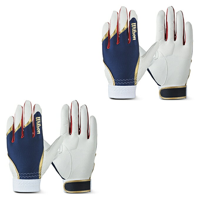 ■カラー：ホワイト / NV、WH / ネイビー ■サイズ：JM、JL、M、L ■素材：合成皮革、ポリエステル ■原産国：インドネシア ■特長： リニューアル。 ヒラ側表裏両面、指甲側にもすべらない素材を採用し、グラブに吸いつくフィーリング...