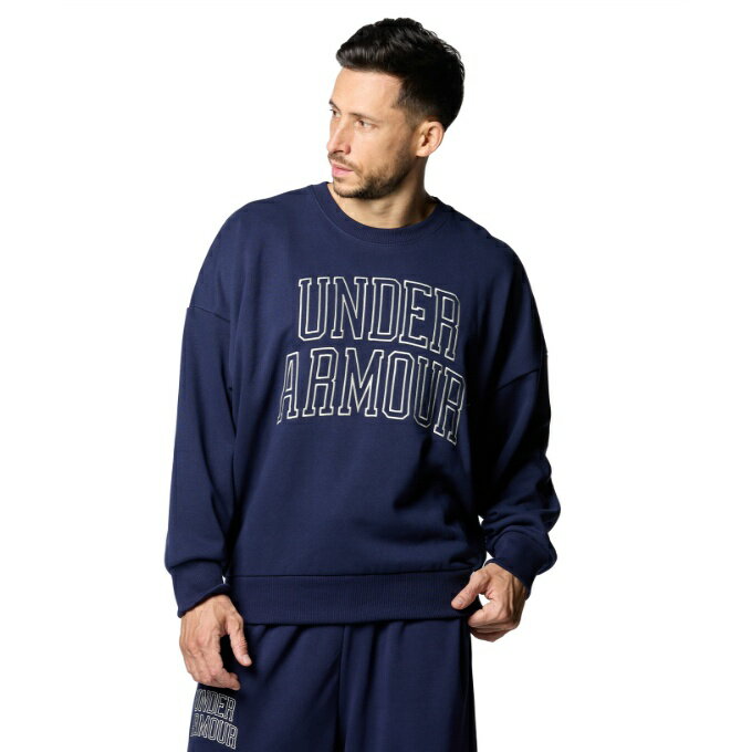 厚手のフレンチテリーで、フリースのような柔らかい肌触りながら、フリースほどの暖かさではないので、涼しい夏の夜や早朝のトレーニングに最適。 ■カラー：410 ( Midnight Navy/Summit White ) ■サイズ： SM ( ...