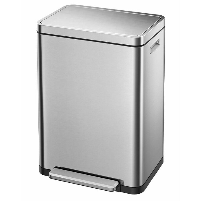 徹底的に防臭・抗菌にこだわったステップ式ゴミ箱45L。フタはニオイ漏れを防ぐ2重フタ構造。フタ裏はシリコンシーリングが施されておりニオイ漏れを防ぎます。ステンレス表面はナノ抗菌コーティング。インナーボックスも抗菌加工済み。防臭剤入れポケット...