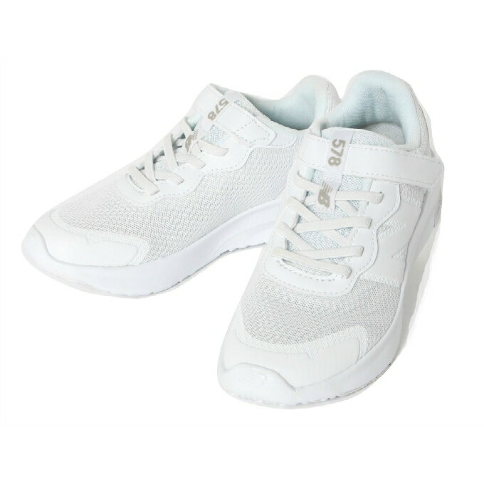 ■カラー：WHITE ■サイズ：17.0cm、17.5cm、18.0cm、18.5cm、19.0cm、19.5cm、20.0cm、20.5cm、21.0cm、21.5cm ■素材： 甲/人口皮革、合成繊維 底 アウトソール/ゴム底 ミッドソ...