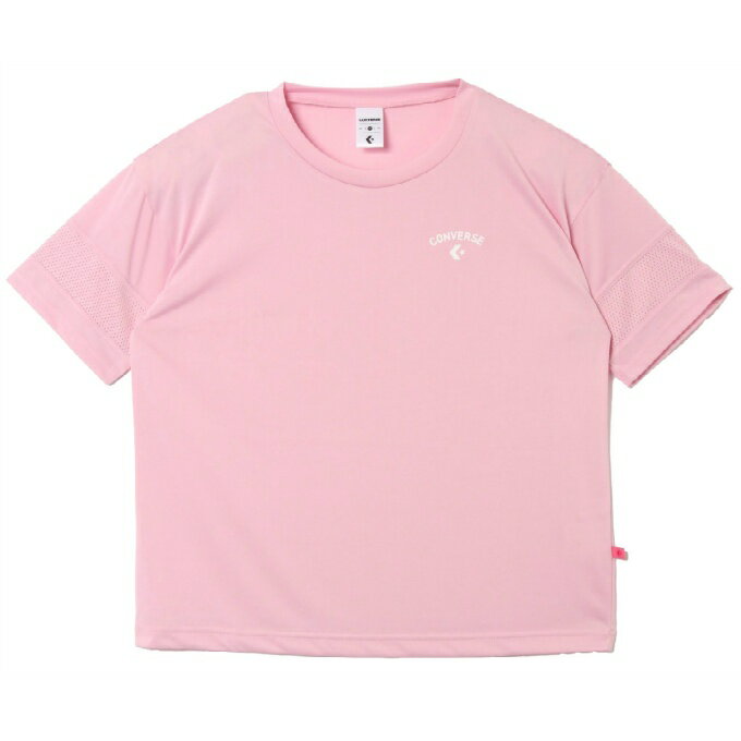 バスケットボールのルーツを印象付ける、メッシュ素材を袖口と裾に使用したTシャツ。アーチ状のロゴデザインを左胸と後ろ身頃にプリント。 ■カラー：PI ■サイズ： M(着丈/60cm、肩幅/50cm、身幅/50cm、裄丈/43cm) L(着丈/...