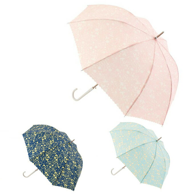 まるい形のかわいいフォルム 強い風に耐えられる骨を採用 ■カラー： ペールピンク ネイビーブルー サックスブルー ■サイズ： 親骨/60cm 全長/88cm 広げたサイズ/98cm ※製品によって仕上りサイズに多少の誤差がありますのでご了承...